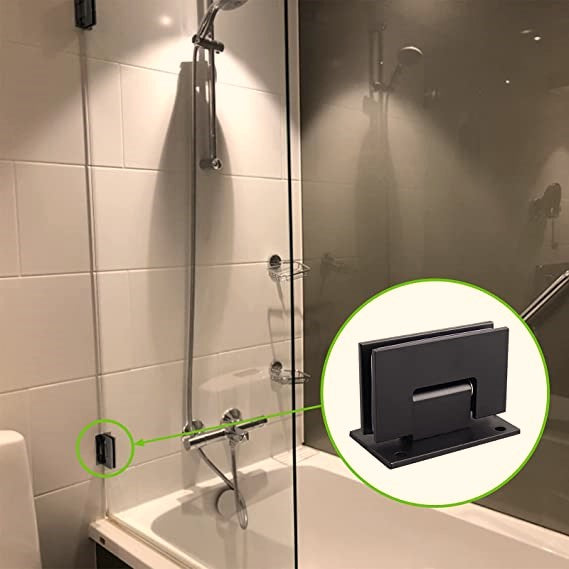 Wall Mount Standard Beveled Shower Hinge 8'' – gamboaglass